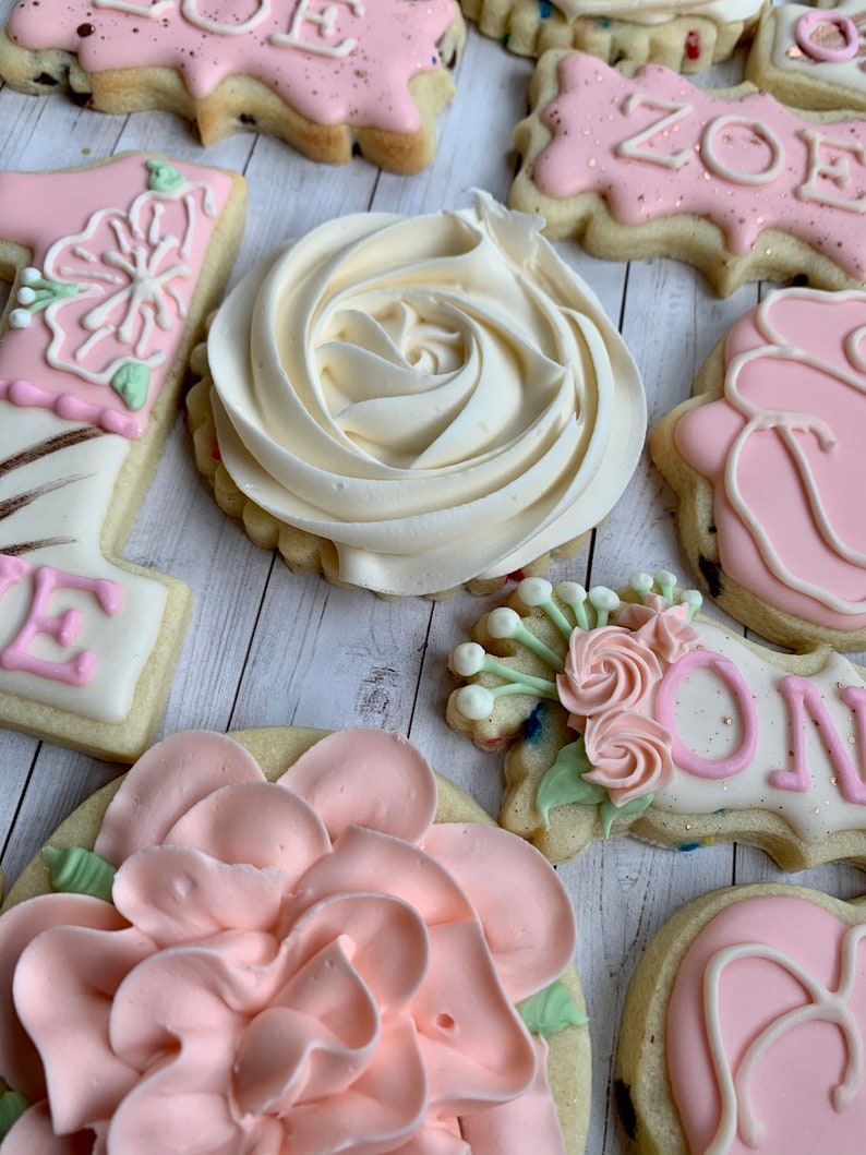 Floral First Birthday Cookies | Etsy