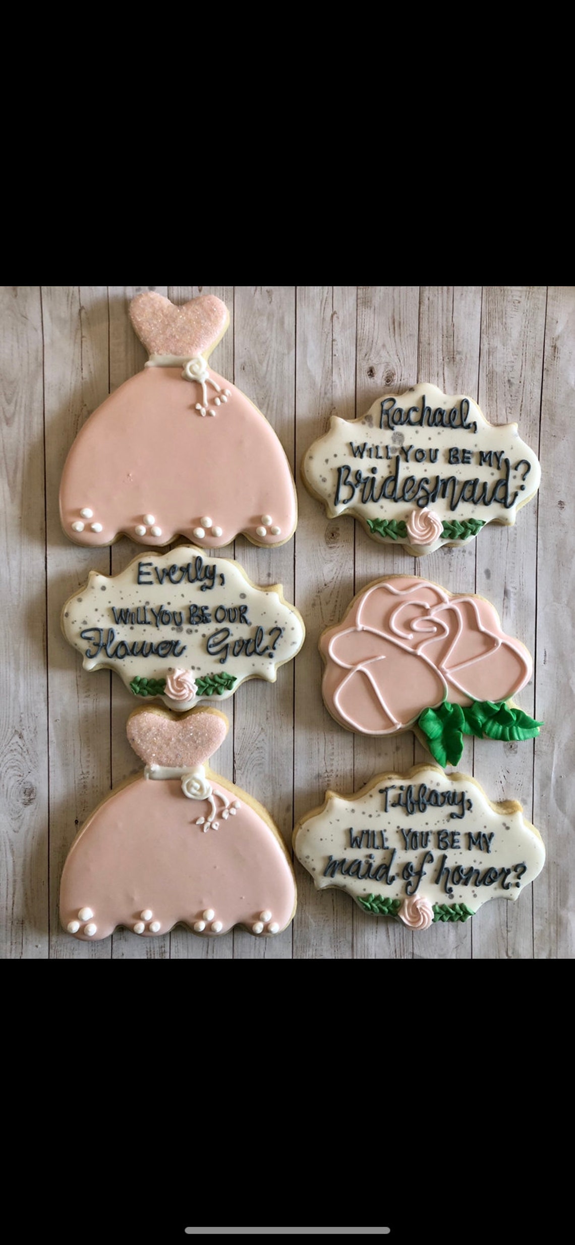 Bridal Party Cookies - Etsy