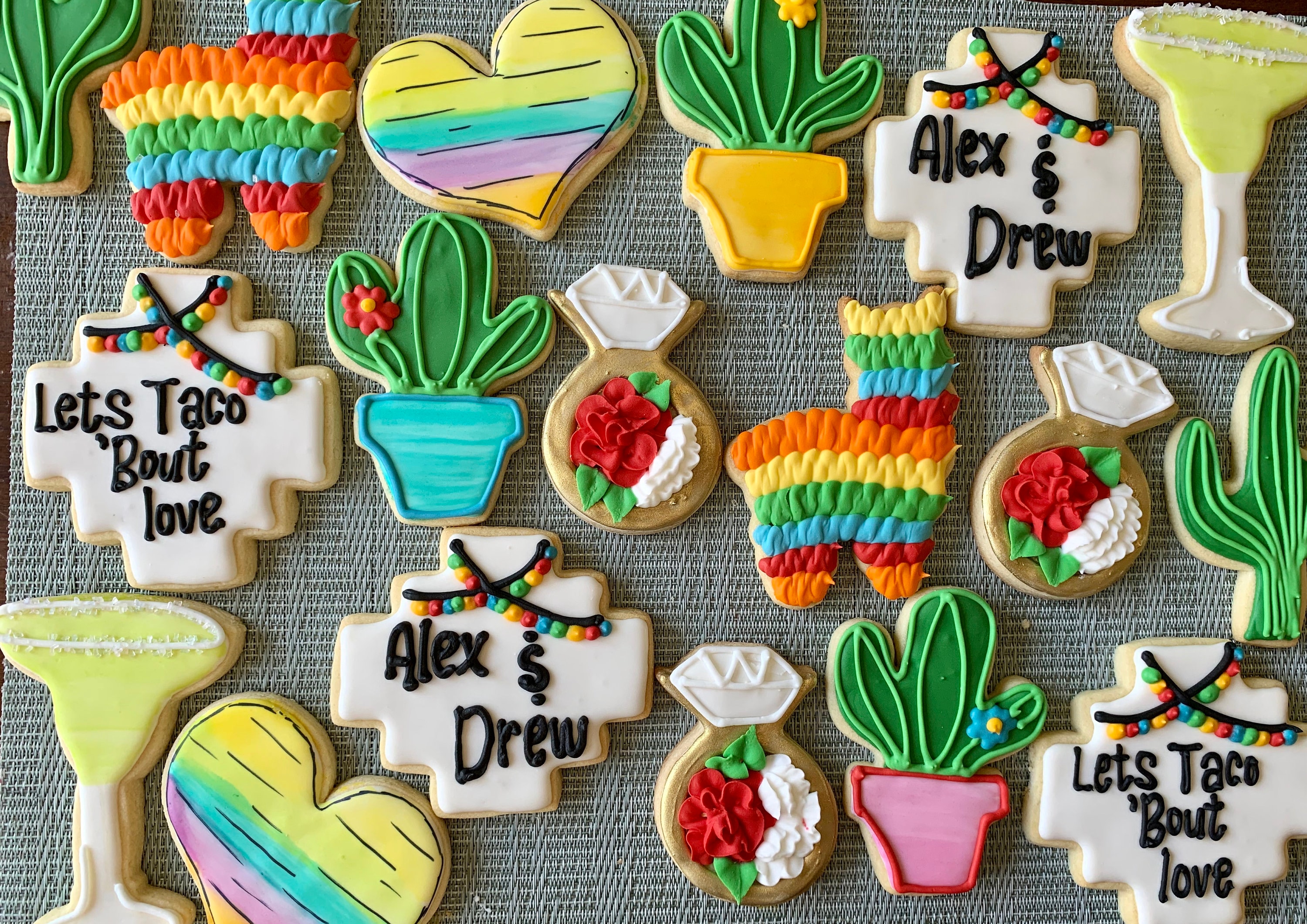 Fiesta Royal Icing Cookies - Etsy