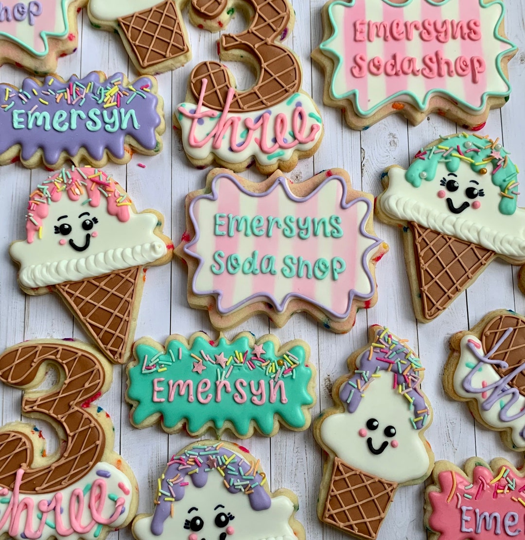 Ice Cream Social Cookies - Etsy