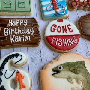 Fishing Birthday Cookies - Etsy