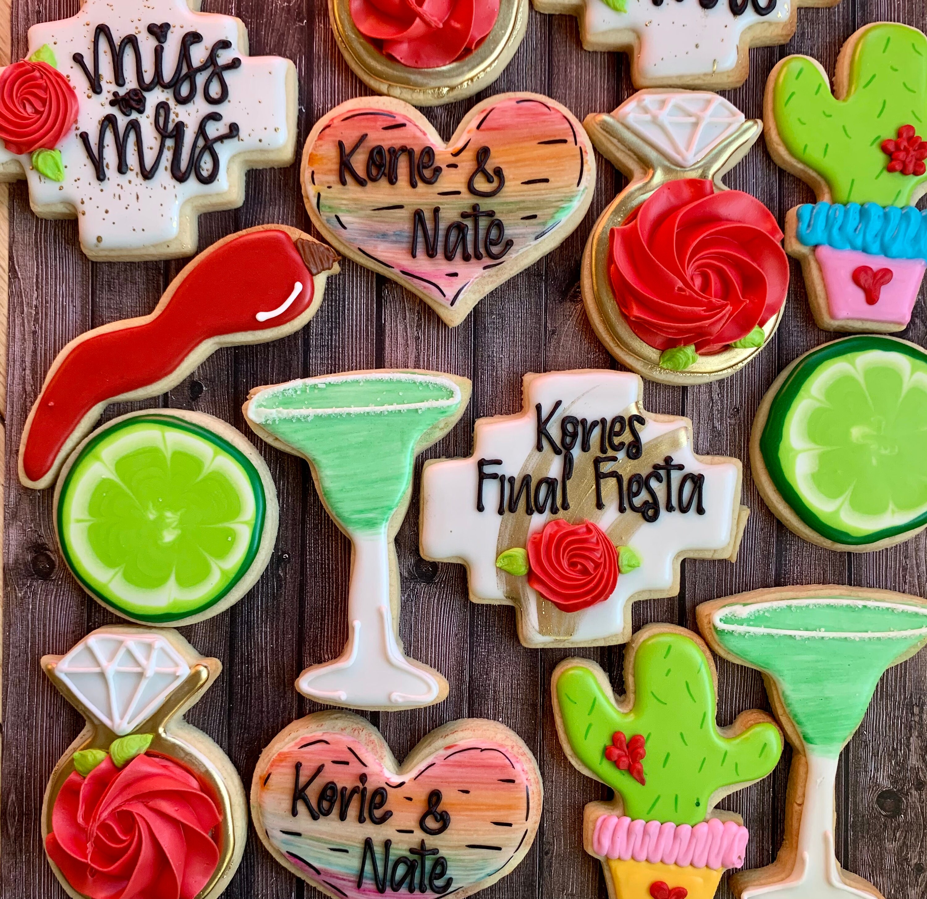 Fiesta Royal Icing Cookies | Etsy