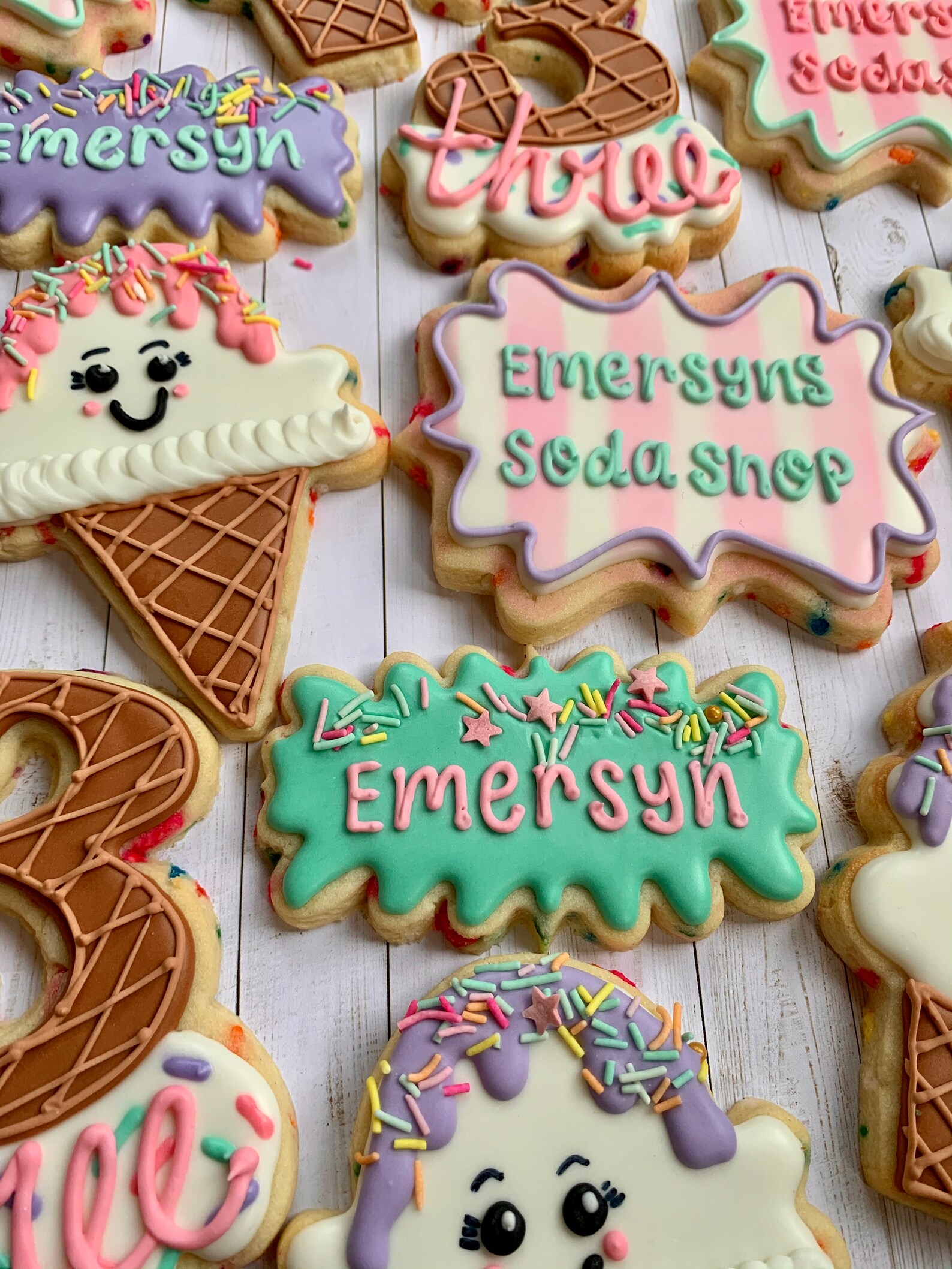 Ice Cream Social Cookies | Etsy