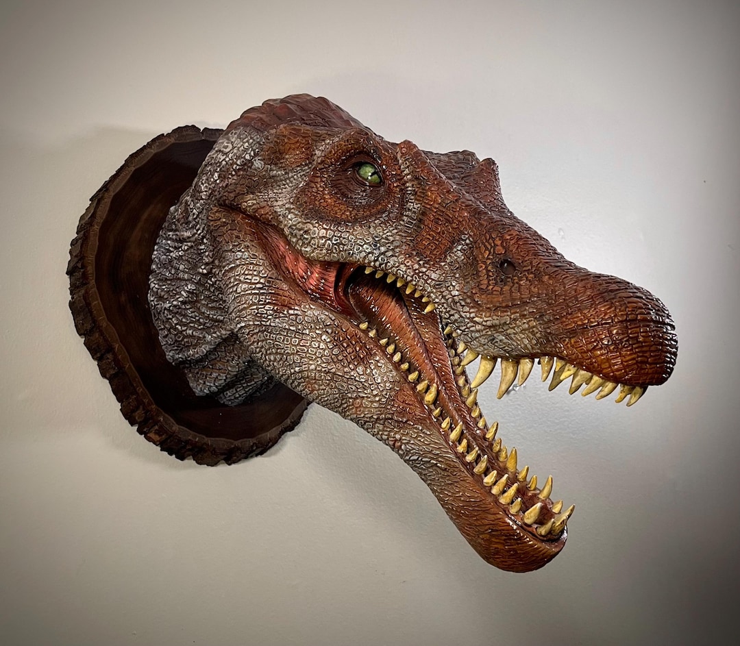 Spinosaurus Bust Sculpture Hanging Wall Mount - Etsy