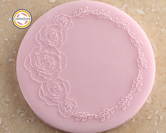 Flower Border Style 3 Debosser/Embosser/Icing/Fondant Stamp | Etsy