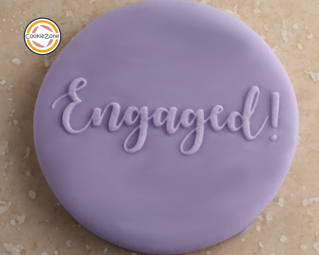 Engaged Debosser/embosser/fondant Stamp - Etsy