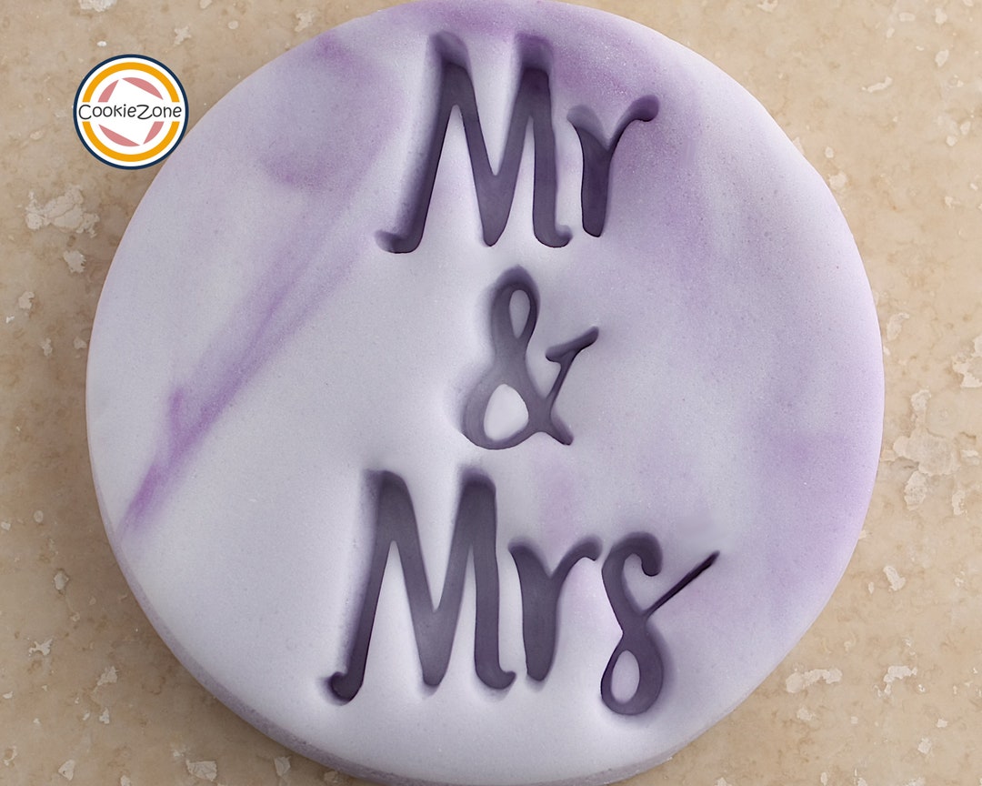 Mr & Mrs/engaged/wedding/embosser/fondant Stamp - Etsy