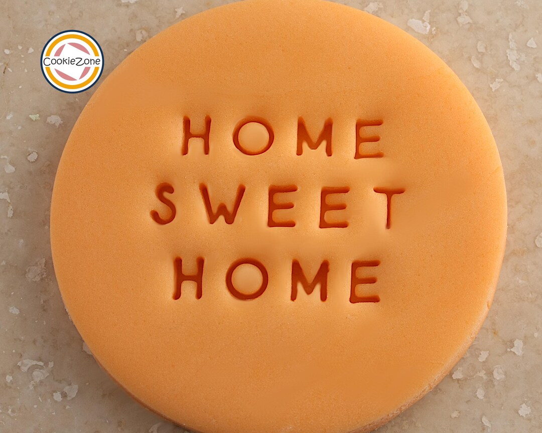 Home Sweet Home (style 3) Embosser Style Fondant Stamp - Etsy