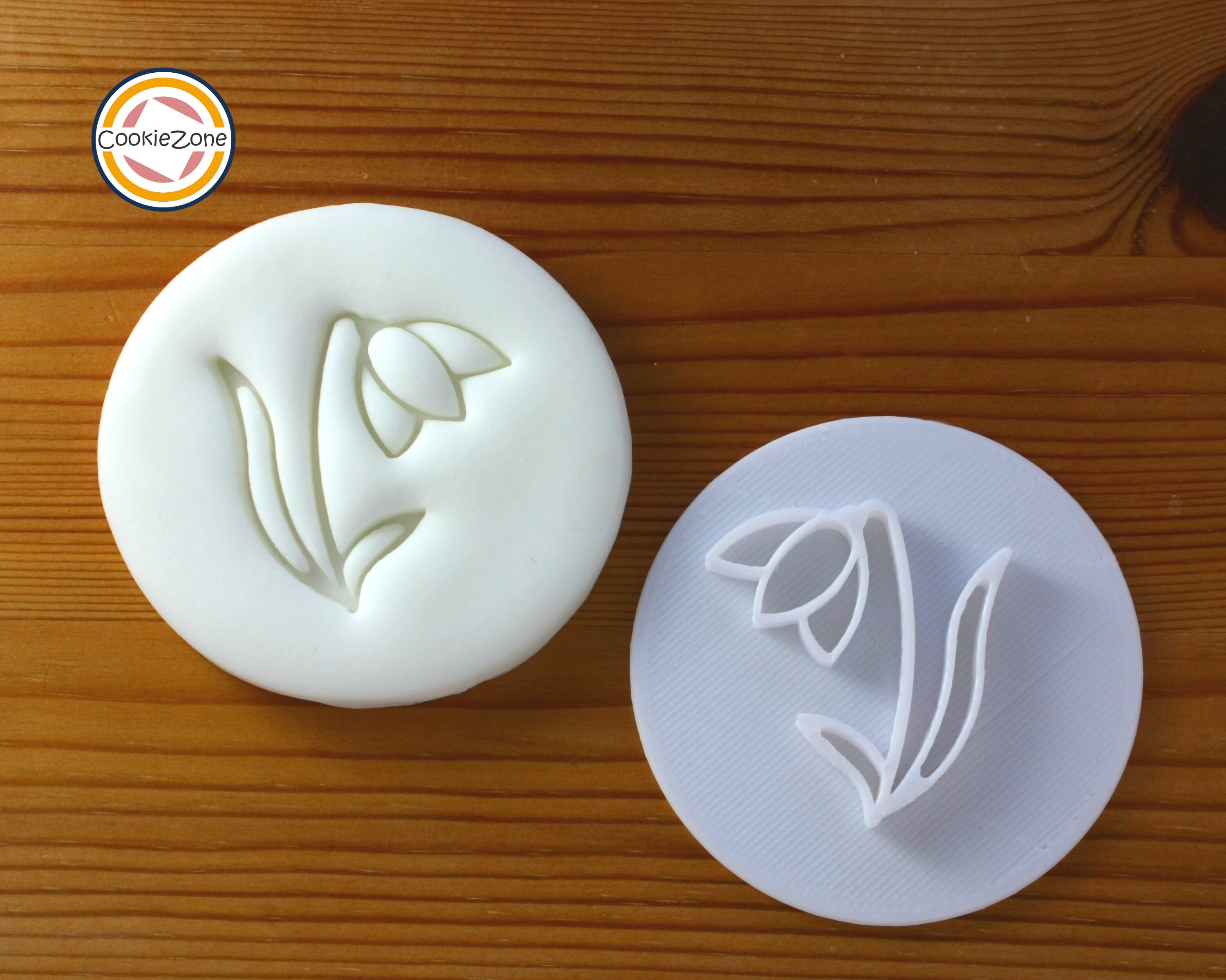 Snowdrop January Birth Flower Embosser Fondant Stamp - Etsy UK