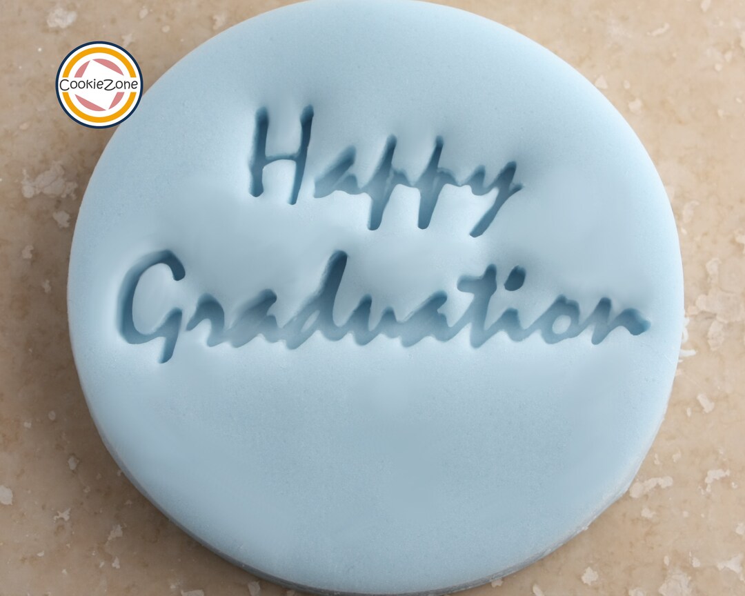 Happy Graduation (style 3) Embosser Fondant Stamp - Etsy