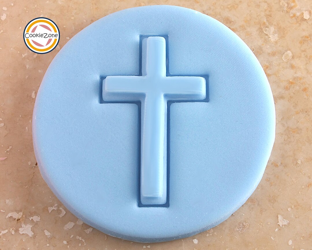 Cross (style 1) Combo Stamp/embosser/debosser/double Sided/christening ...