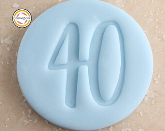 Number 40 Cookie Cutter - Etsy