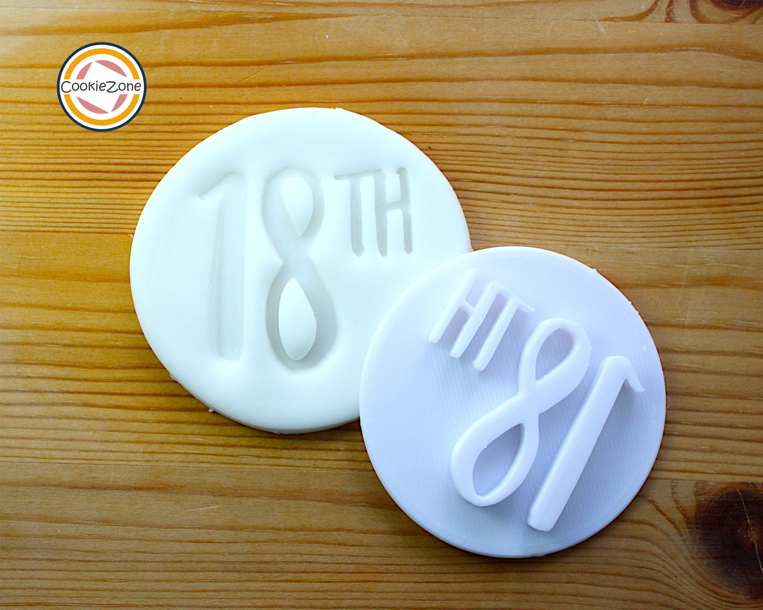 18th Happy Birthday Embosser Fondant Stamp/Cookie Cutter Set | Etsy
