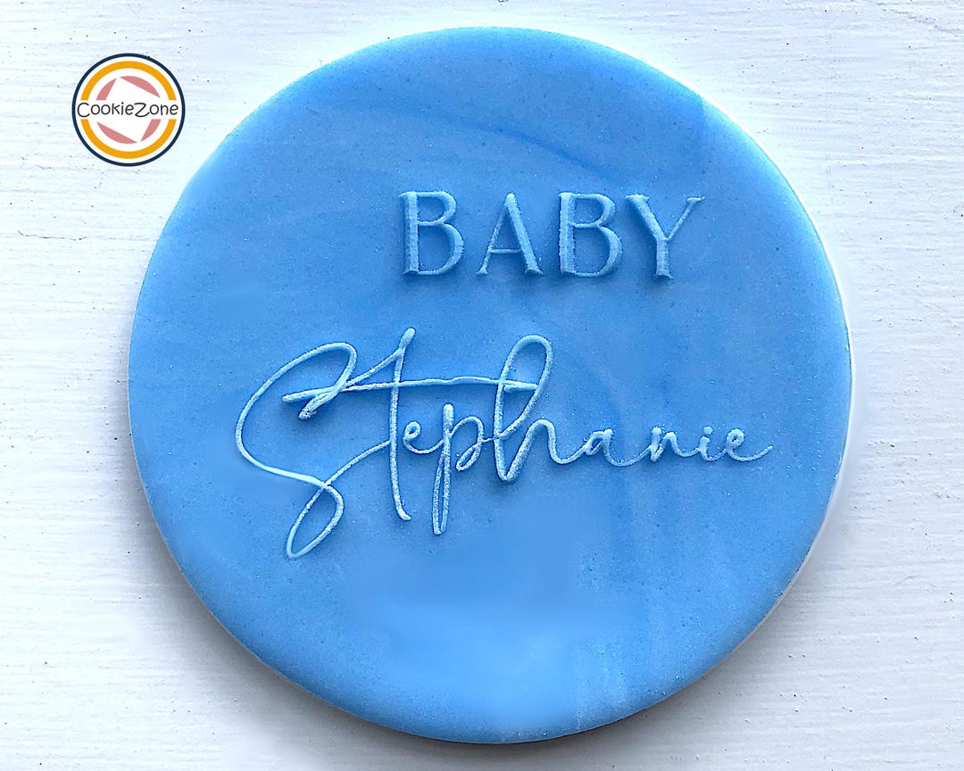 Custom Baby Name (style 10) Debosser/embosser/baby Shower/christening ...