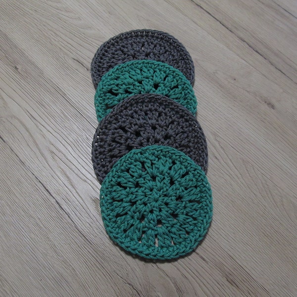Crochet Coasters Set of 4 - Etsy