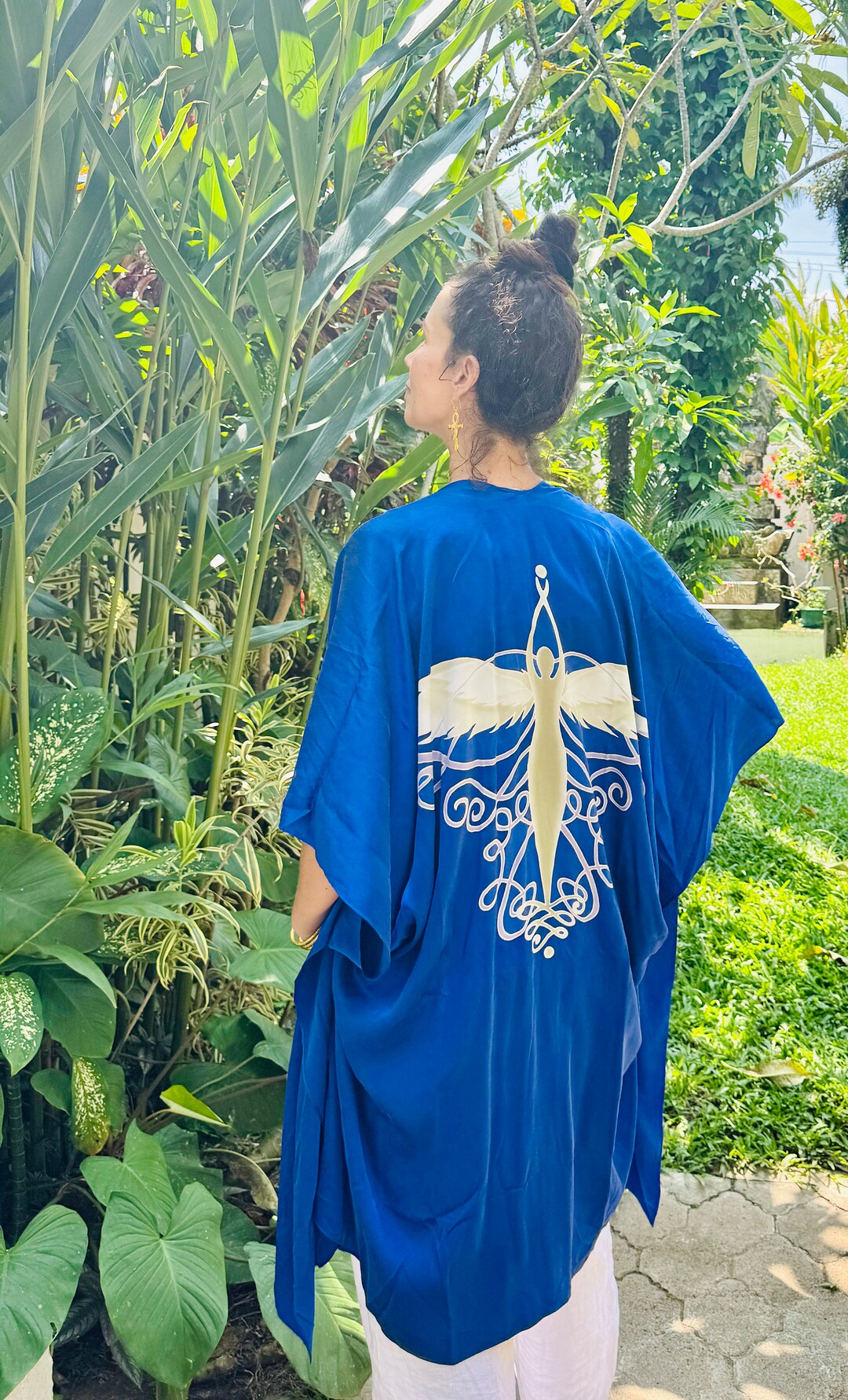 Royal Blue Angel Goddess Divine Feminine Organic and Eco Dyed Batik ...