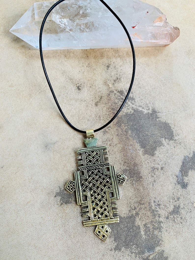 Ethiopian Cross Talisman Pendant Handmade Blessed and - Etsy