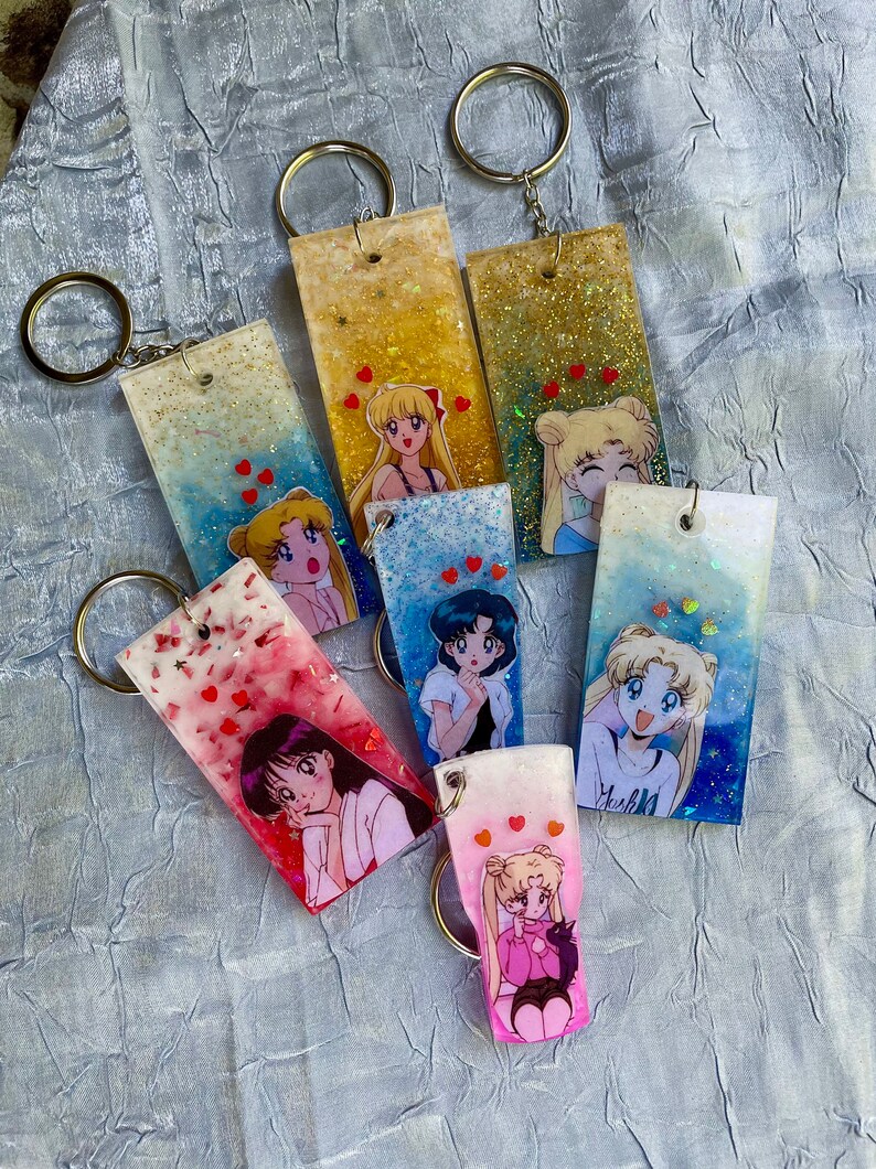 Sailor Moon Character Keychains - Etsy