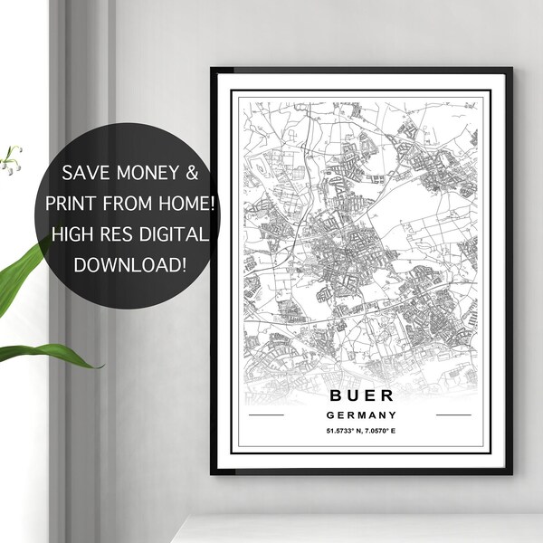Buer Map - Etsy