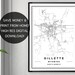 GILLETTE MAP PRINT High Res Download Map of Gillette | Etsy