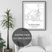 ALRESFORD MAP PRINT, High Res Map, Map of Alresford, Alresford City Map ...