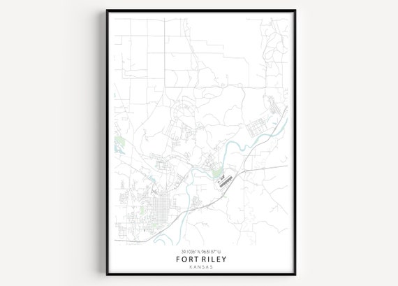 FORT RILEY MAP Map of Fort Riley Fort Riley Kansas Map Fort - Etsy ...