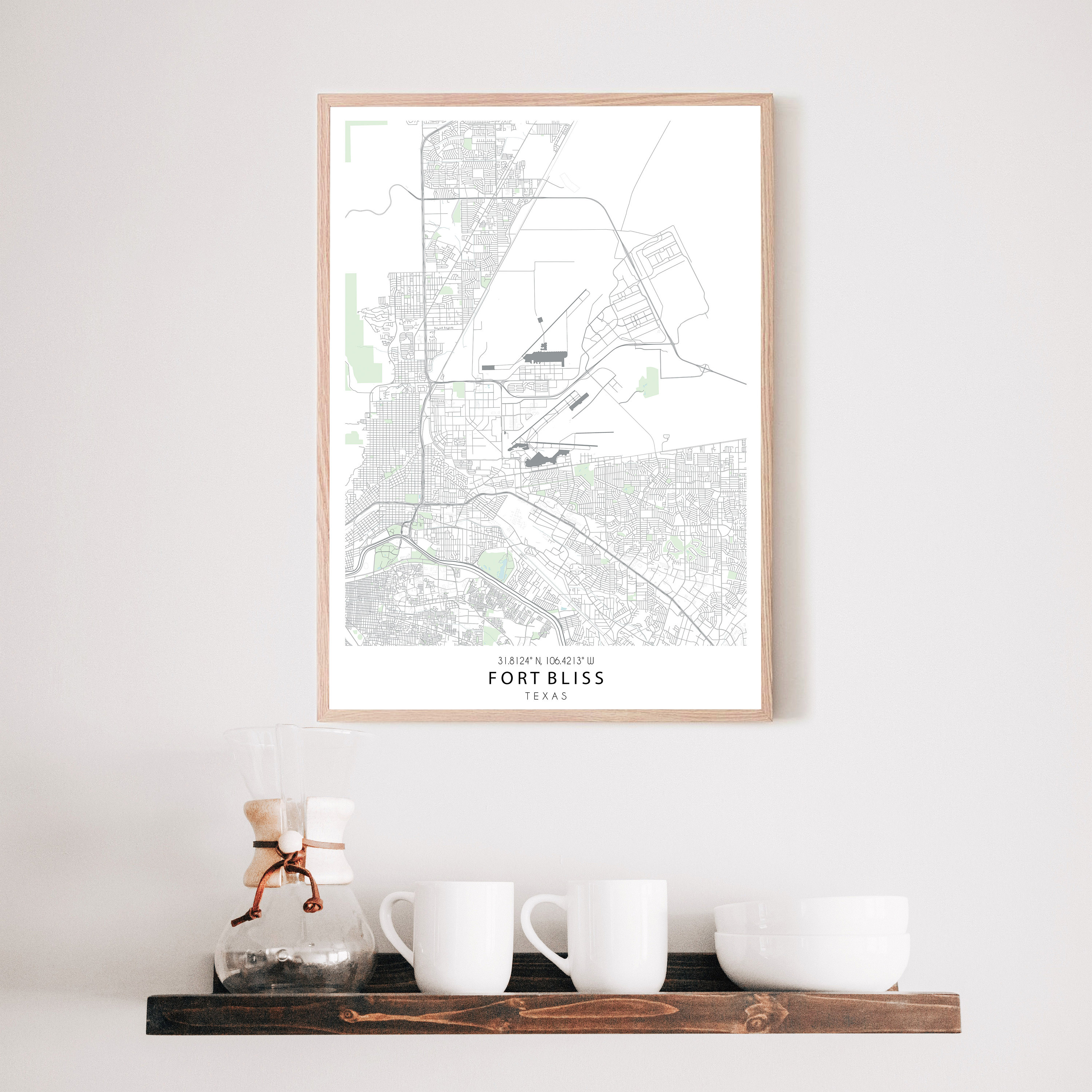 FORT BLISS MAP Map of Fort Bliss Fort Bliss Base Map Fort - Etsy