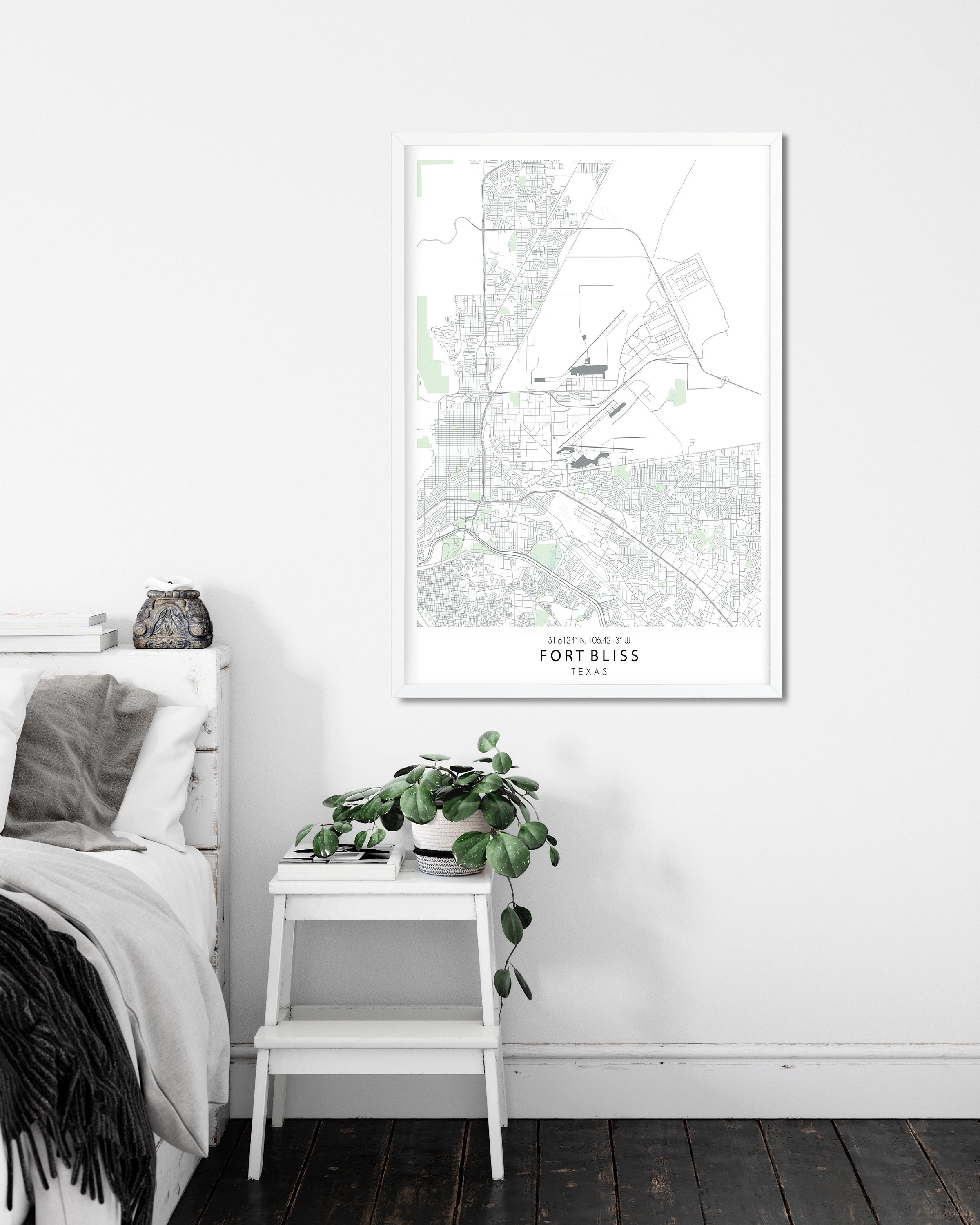 FORT BLISS MAP Map of Fort Bliss Fort Bliss Base Map Fort - Etsy
