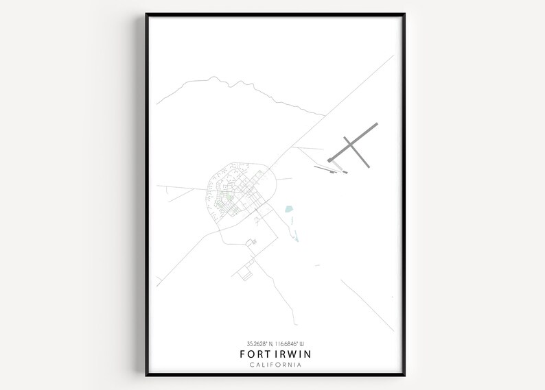 FORT IRWIN MAP, Map of Fort Irwin, Fort Irwin California Map, Fort ...