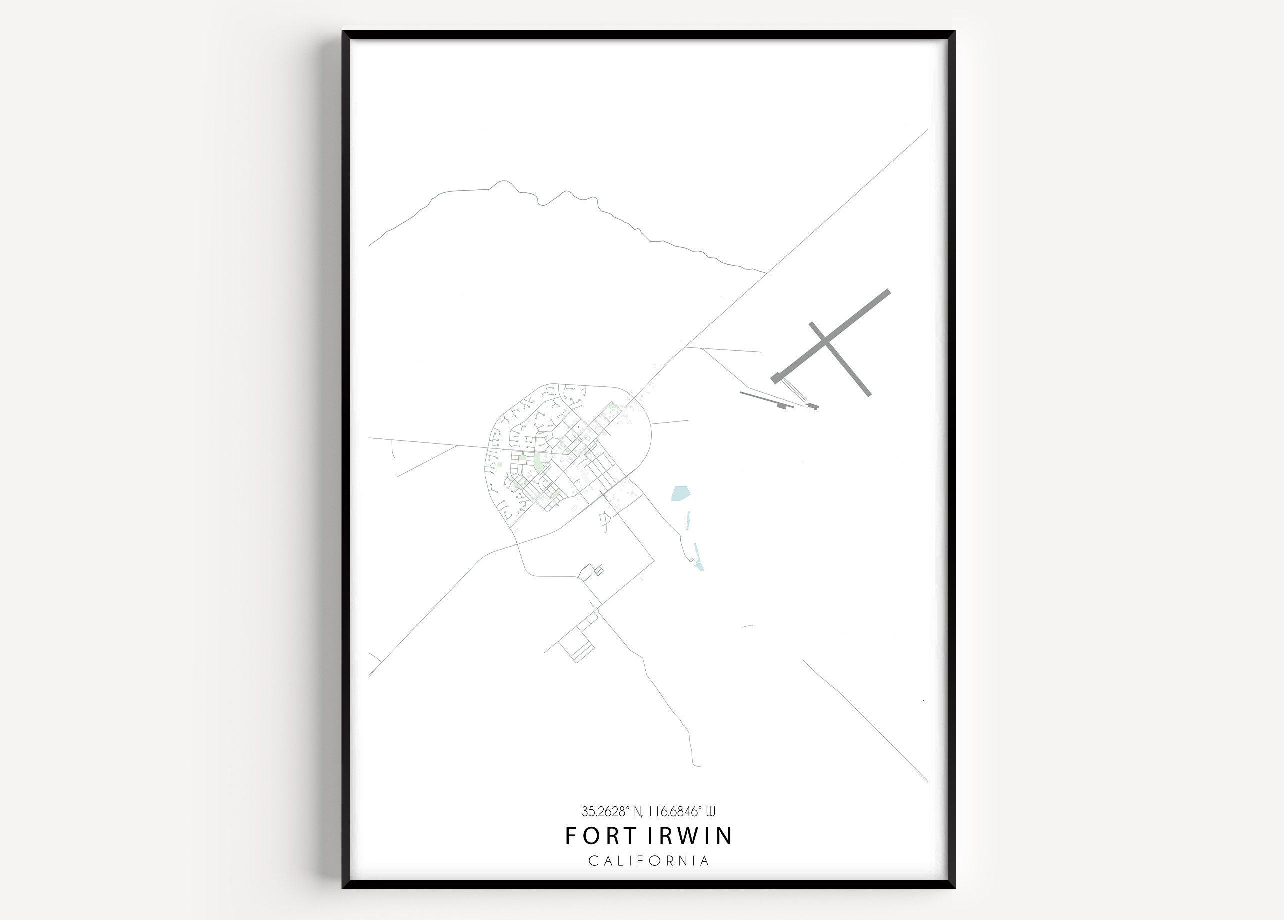 FORT IRWIN MAP, Map of Fort Irwin, Fort Irwin California Map, Fort ...