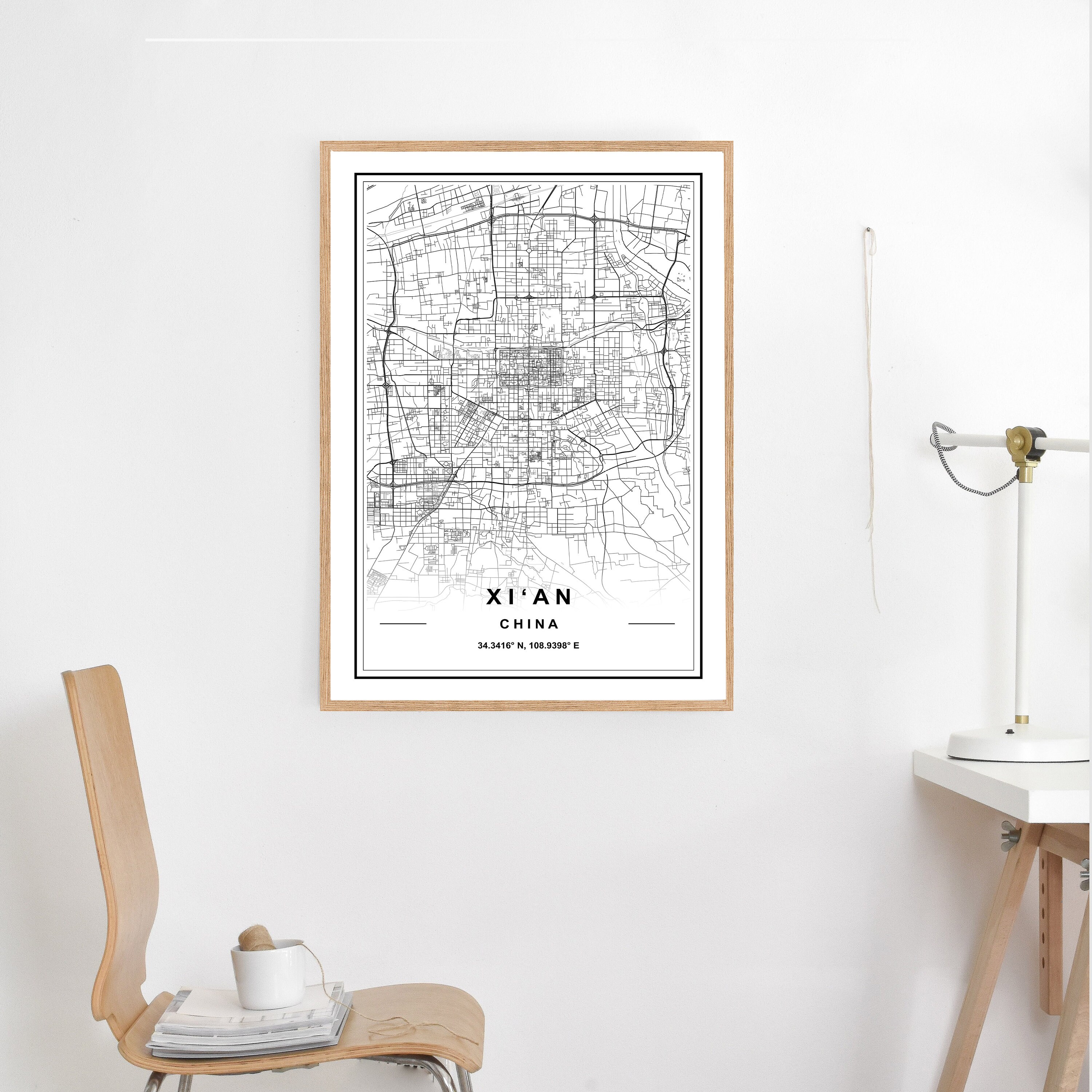 XI'AN MAP, High Res Map, Map of Xi'an, Xi'an City Map, Xi'an China Map ...