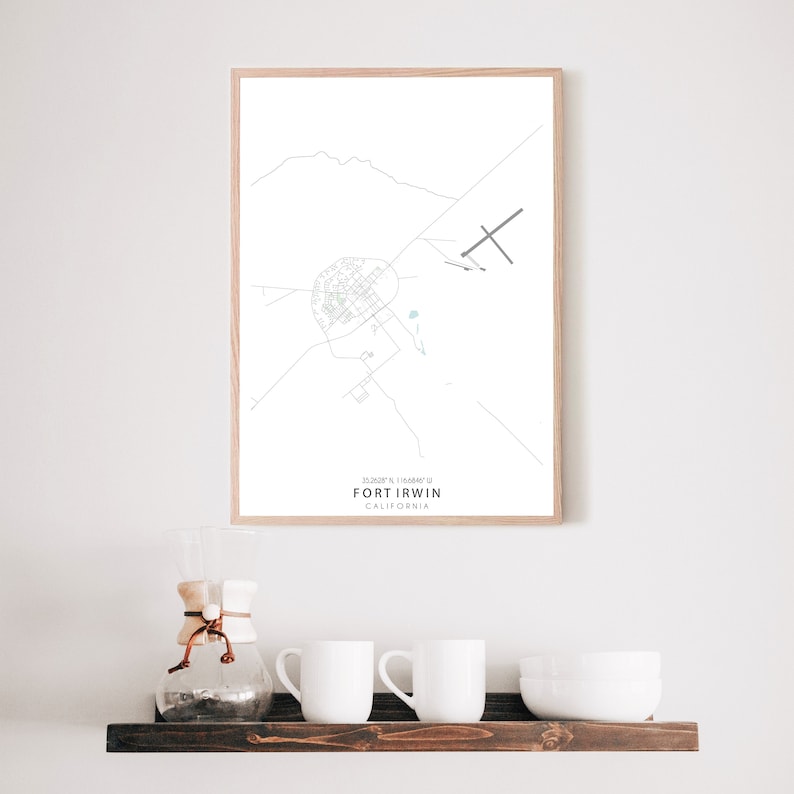 FORT IRWIN MAP Map of Fort Irwin Fort Irwin California Map - Etsy New ...