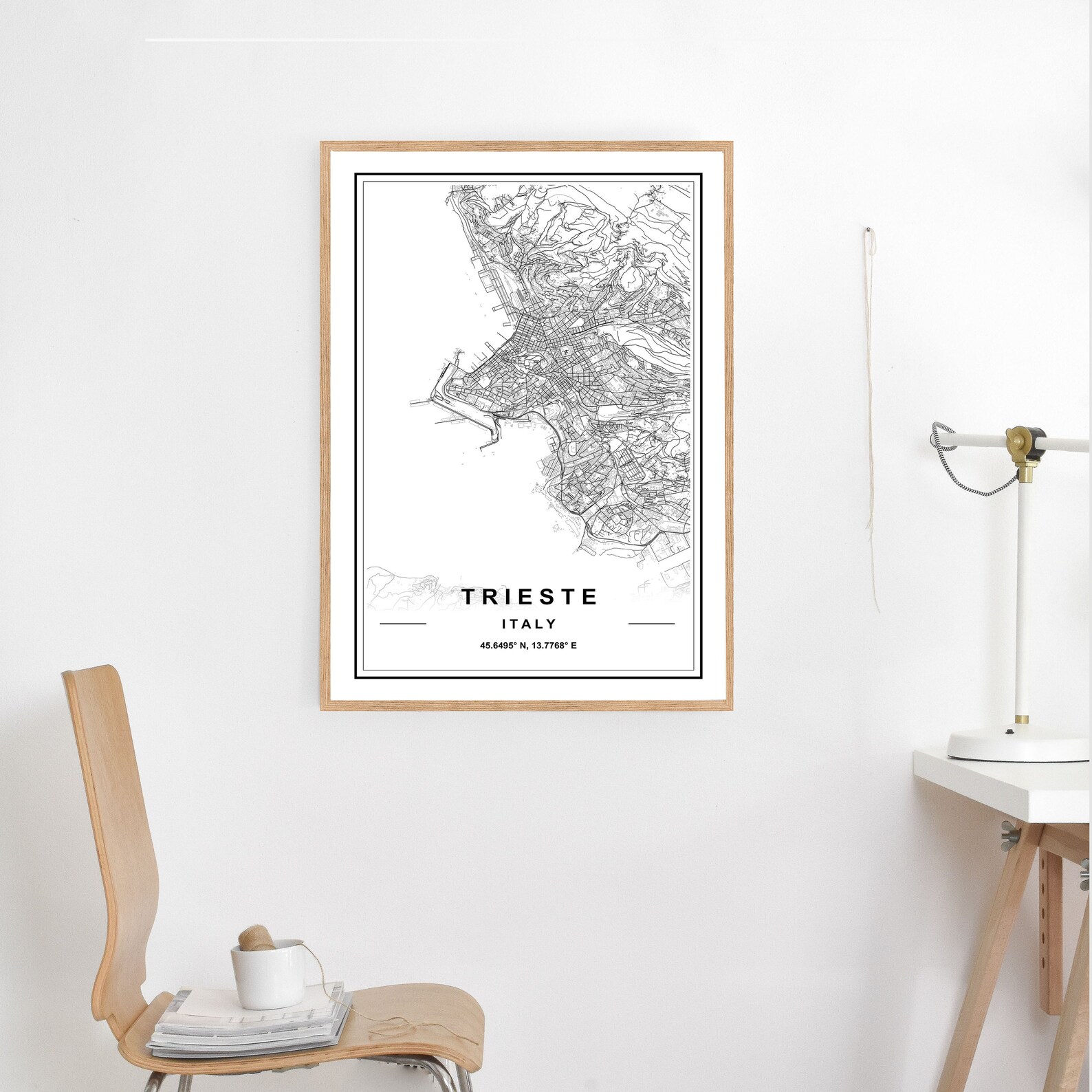 TRIESTE MAP PRINT High Res Map Map of Trieste Trieste Map - Etsy