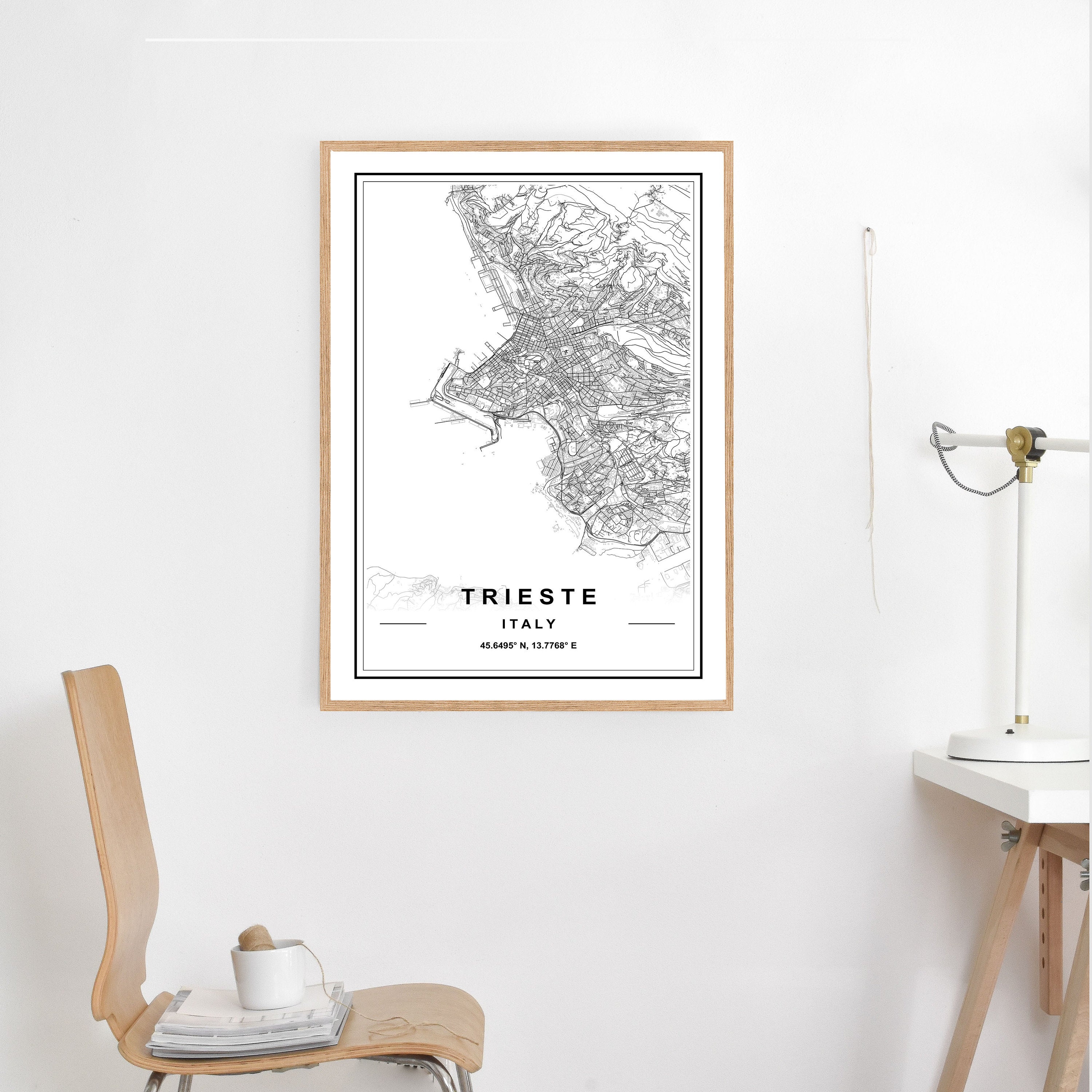 TRIESTE MAP PRINT High Res Map Map of Trieste Trieste Map - Etsy