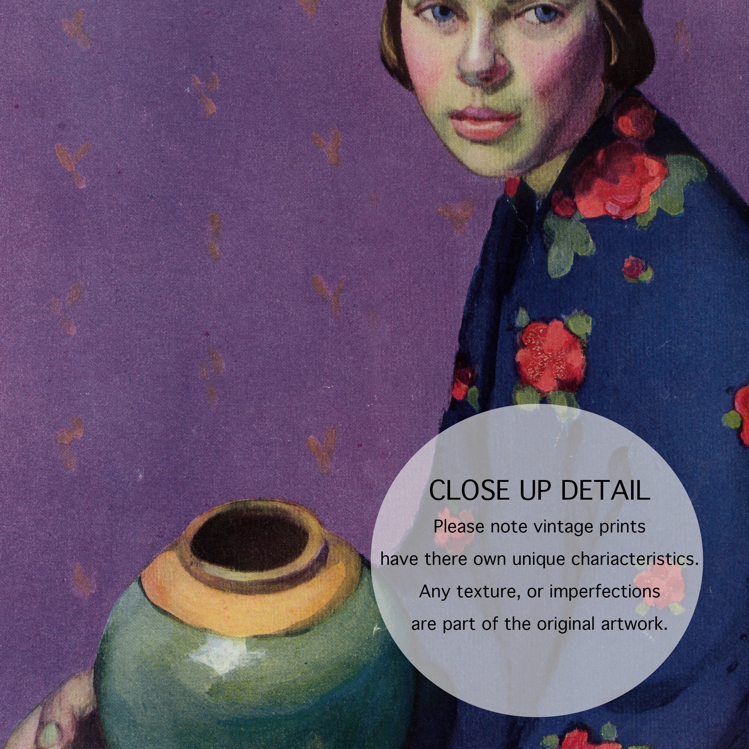 RUTH MURCHISON PRINT, Vintage Print, Vintage Art Painting, Ruth ...