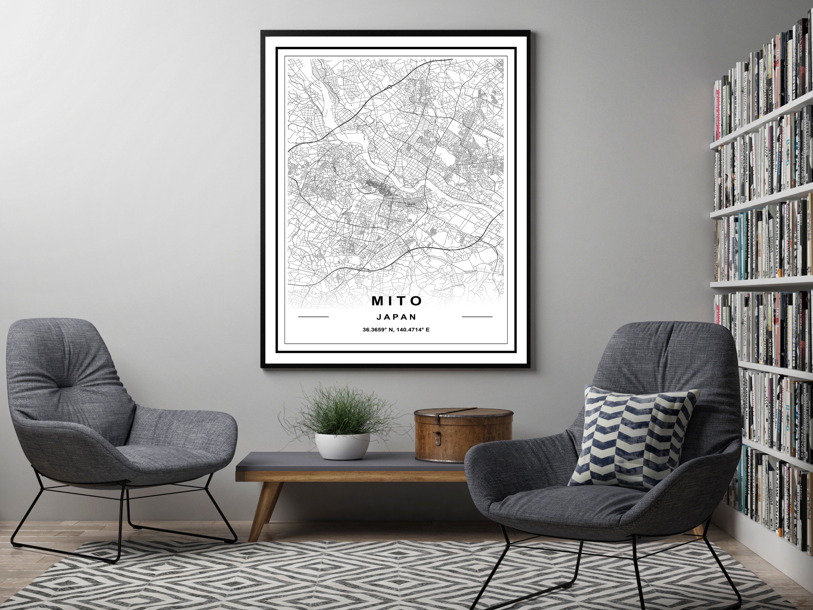 MITO MAP PRINT High Res Map Map of Mito Mito City Map Mito - Etsy