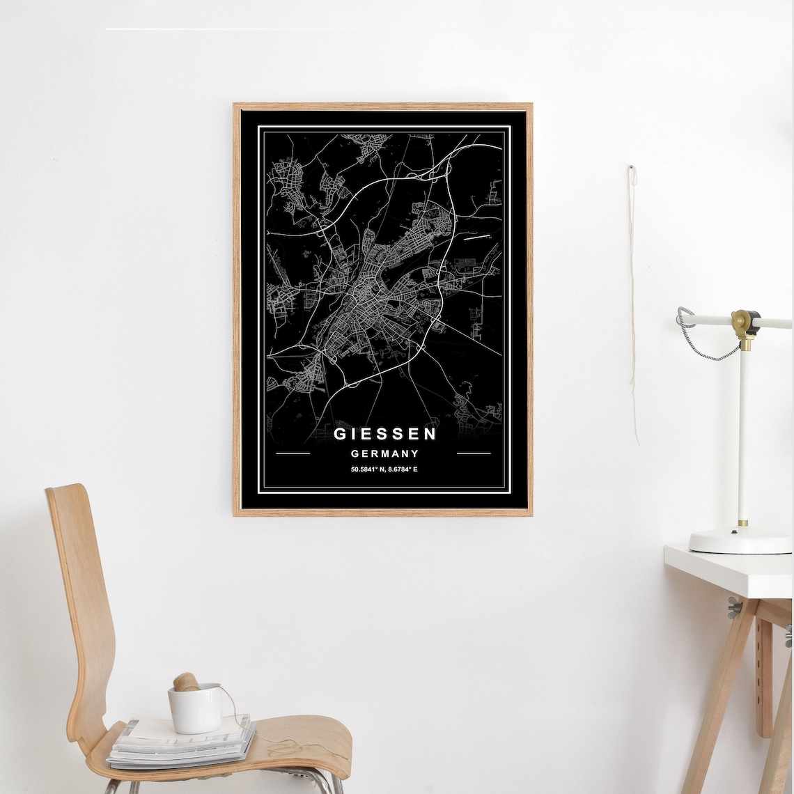 GIESSEN MAP PRINT High Res Map Map of Giessen Giessen - Etsy