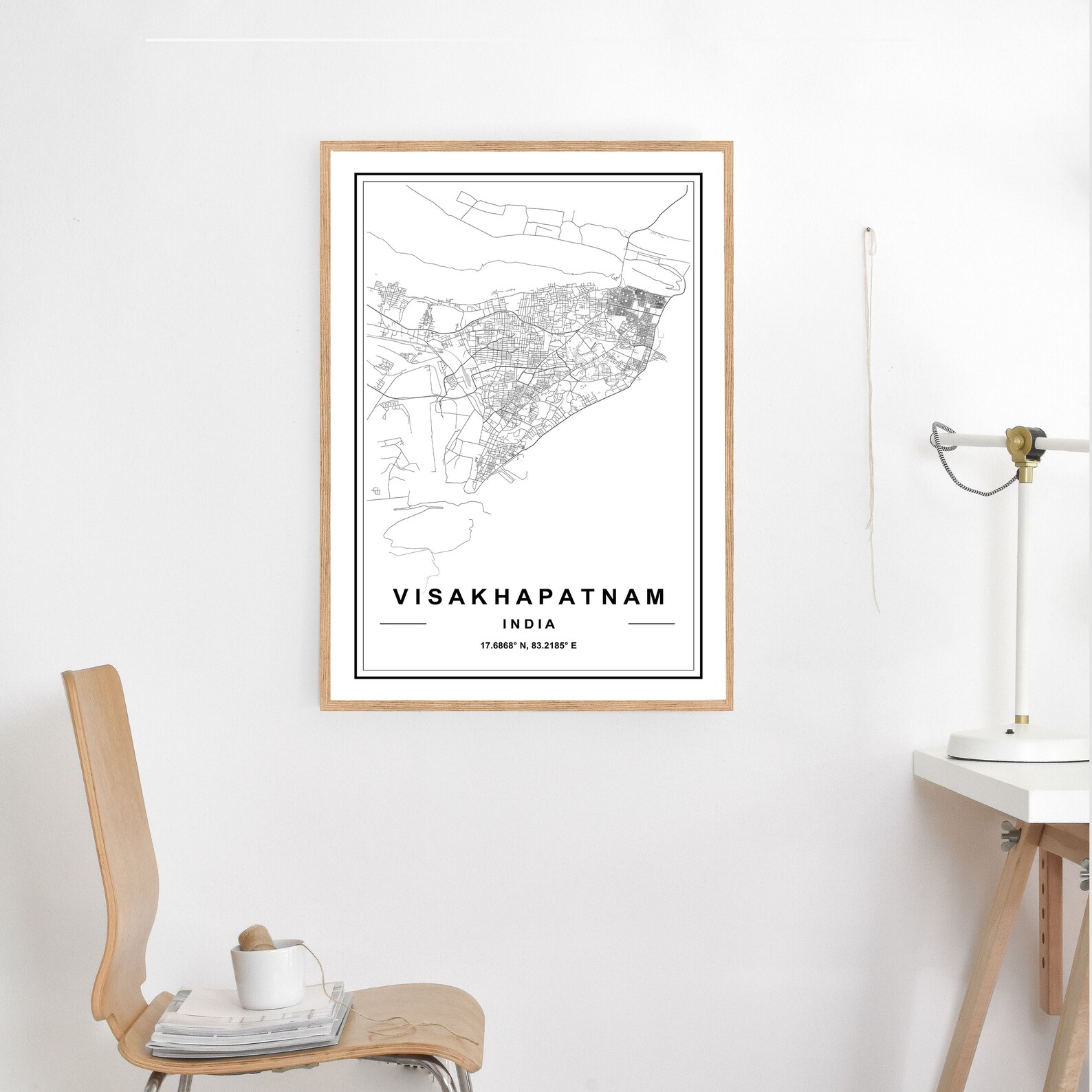 VISAKHAPATNAM MAP PRINT High Res Map Map of Visakhapatnam - Etsy