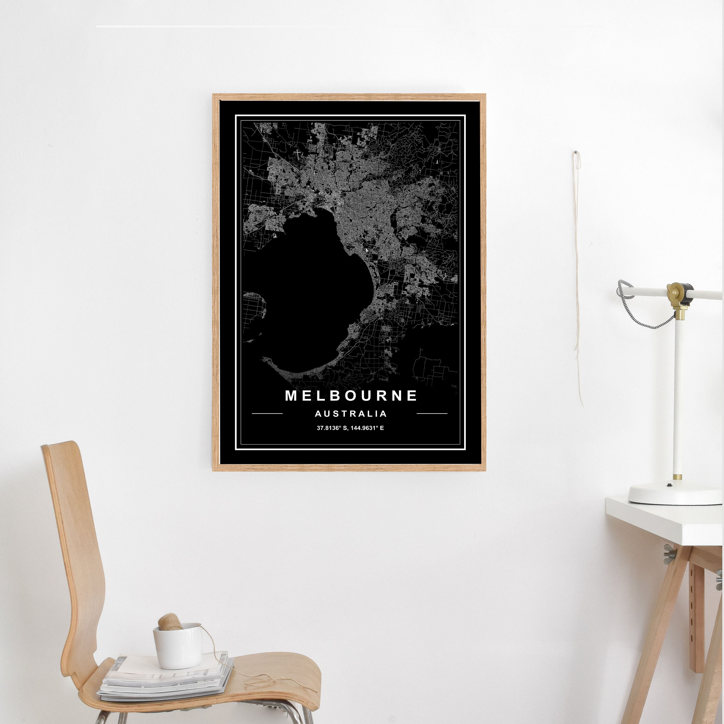 MELBOURNE MAP PRINT High Res Map Map of Melbourne Melbourne - Etsy
