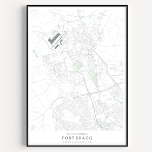 FORT BRAGG MAP, Map of Fort Bragg, Fort Bragg Base Map, Fort Bragg Map ...