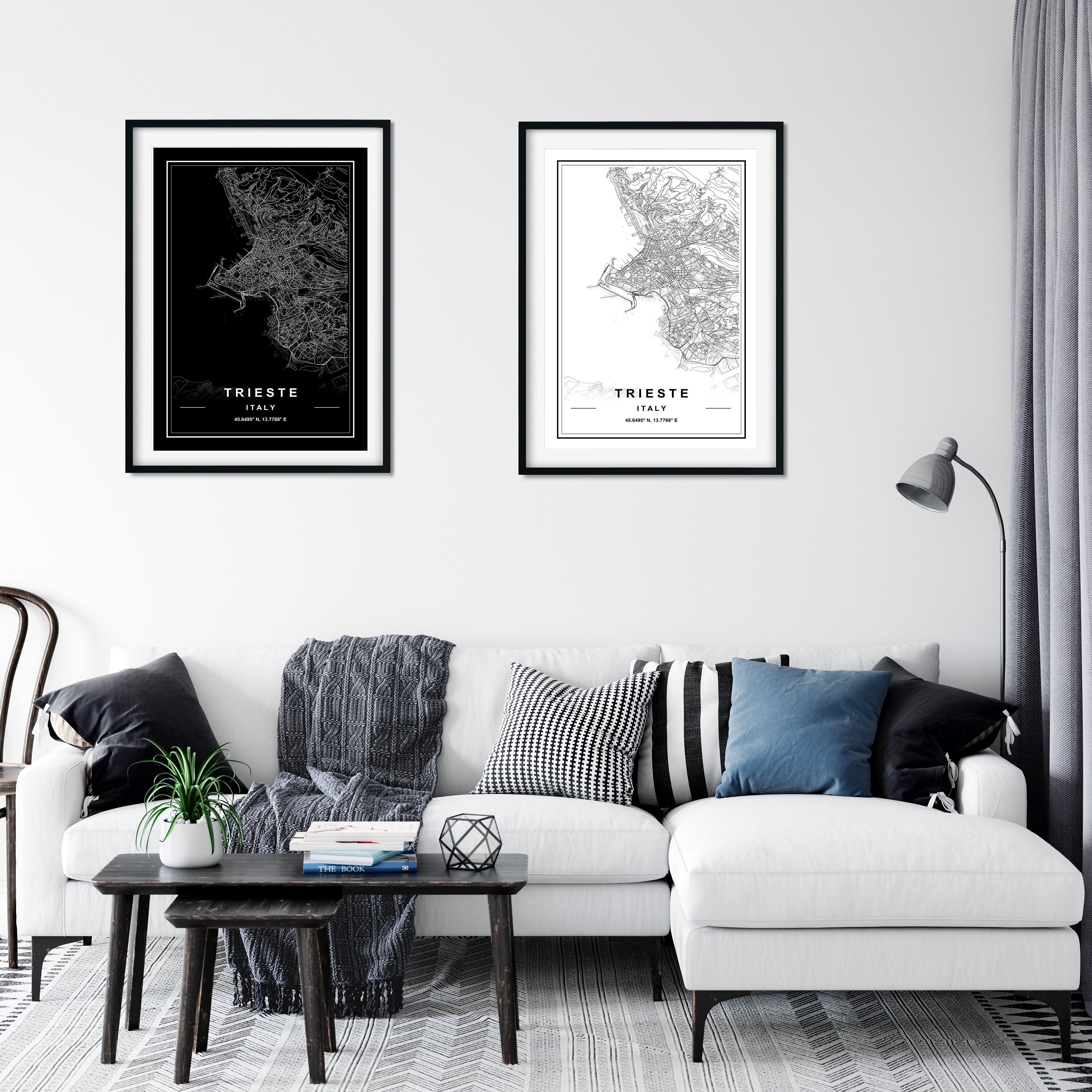 TRIESTE MAP PRINT High Res Map Map of Trieste Trieste Map - Etsy