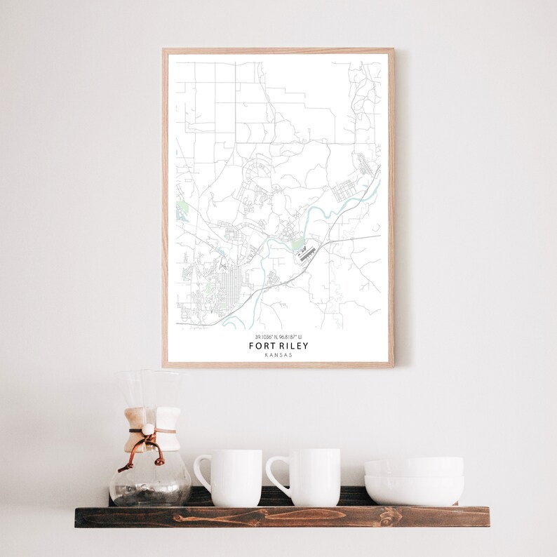 FORT RILEY MAP Map of Fort Riley Fort Riley Kansas Map Fort - Etsy