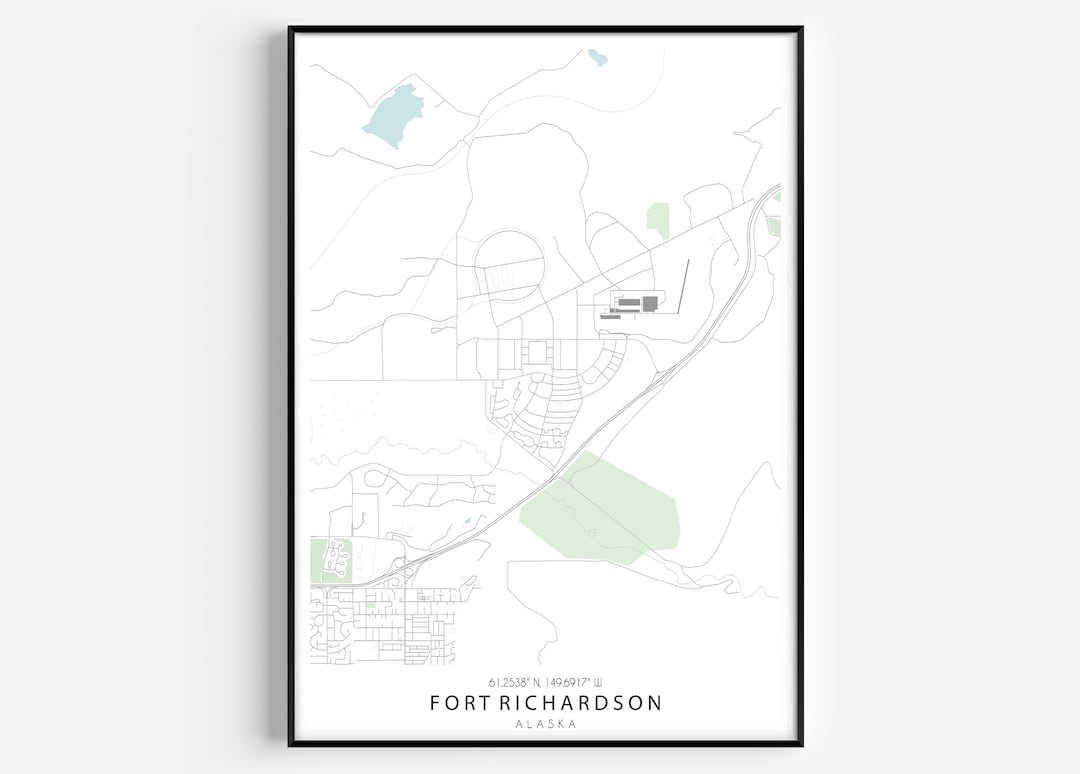 MAPA DE FORT RICHARDSON, Mapa de Fort Richardson, Fort Richardson ...