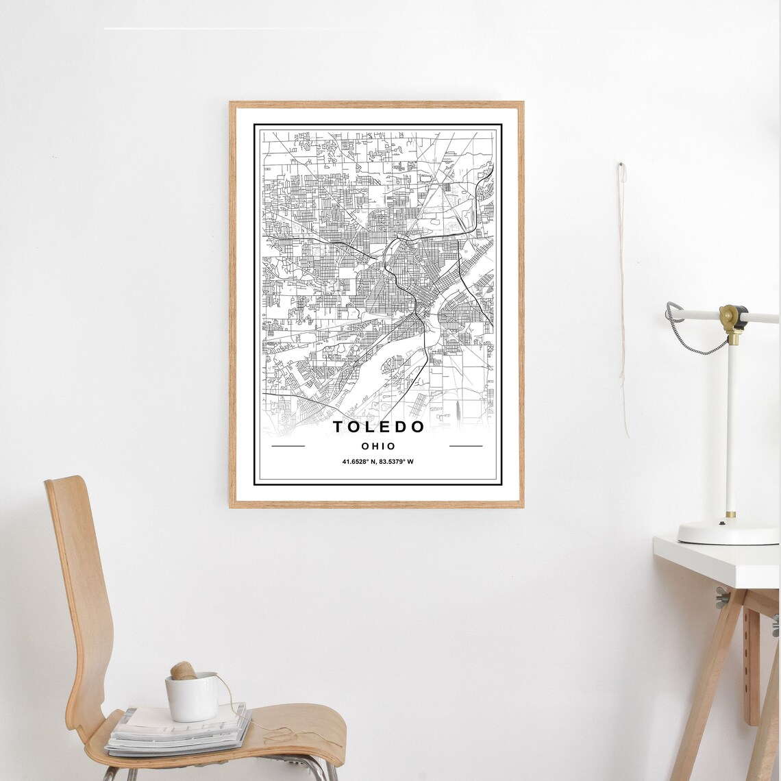 TOLEDO MAP PRINT High Res Map Map of Toledo Toledo City - Etsy
