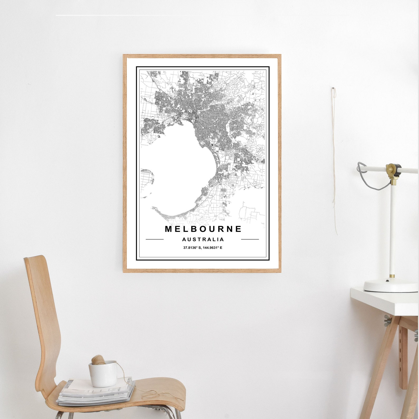 MELBOURNE MAP PRINT High Res Map Map of Melbourne Melbourne - Etsy