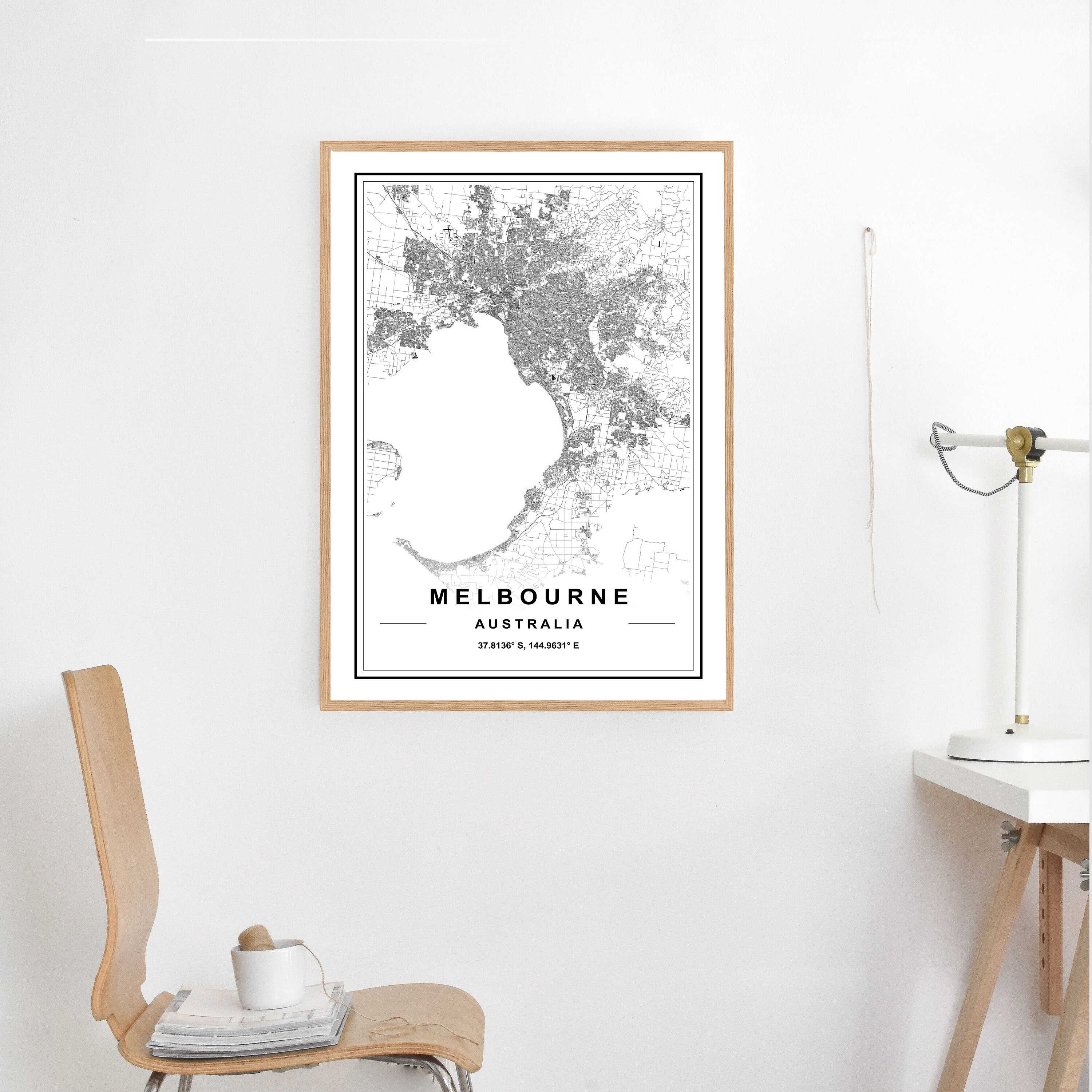 MELBOURNE MAP PRINT High Res Map Map of Melbourne Melbourne - Etsy