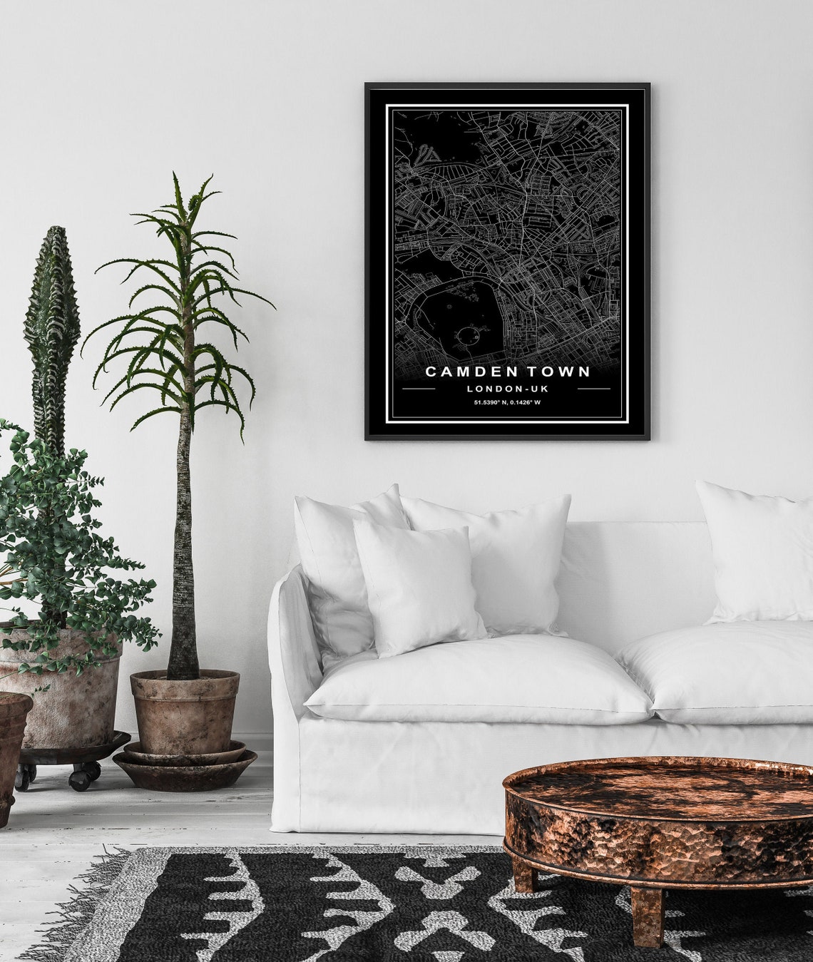 CAMDEN TOWN MAP High Res Map Download Map of Camden Town - Etsy