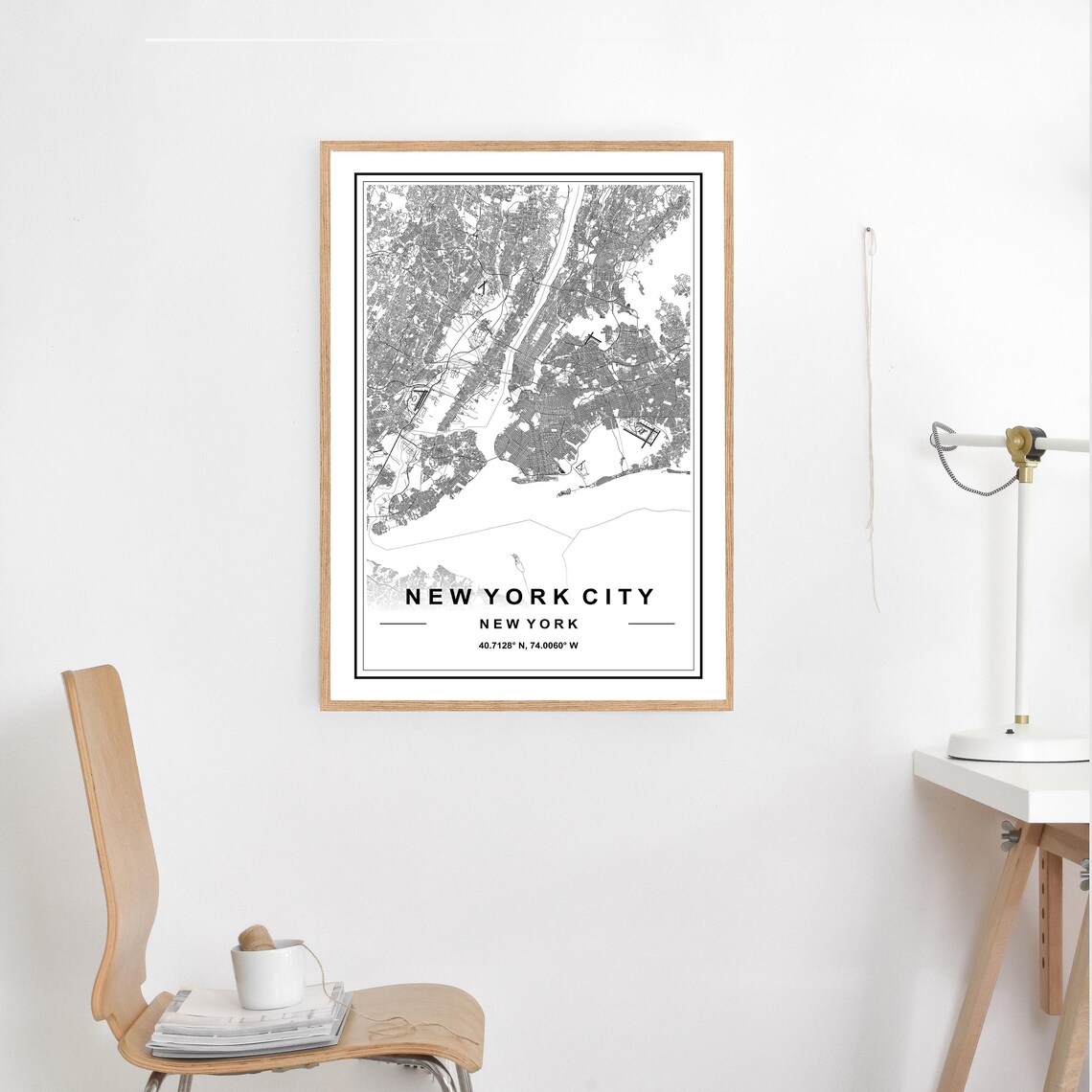 NEW YORK CITY High Res Download Map Of New York City New | Etsy