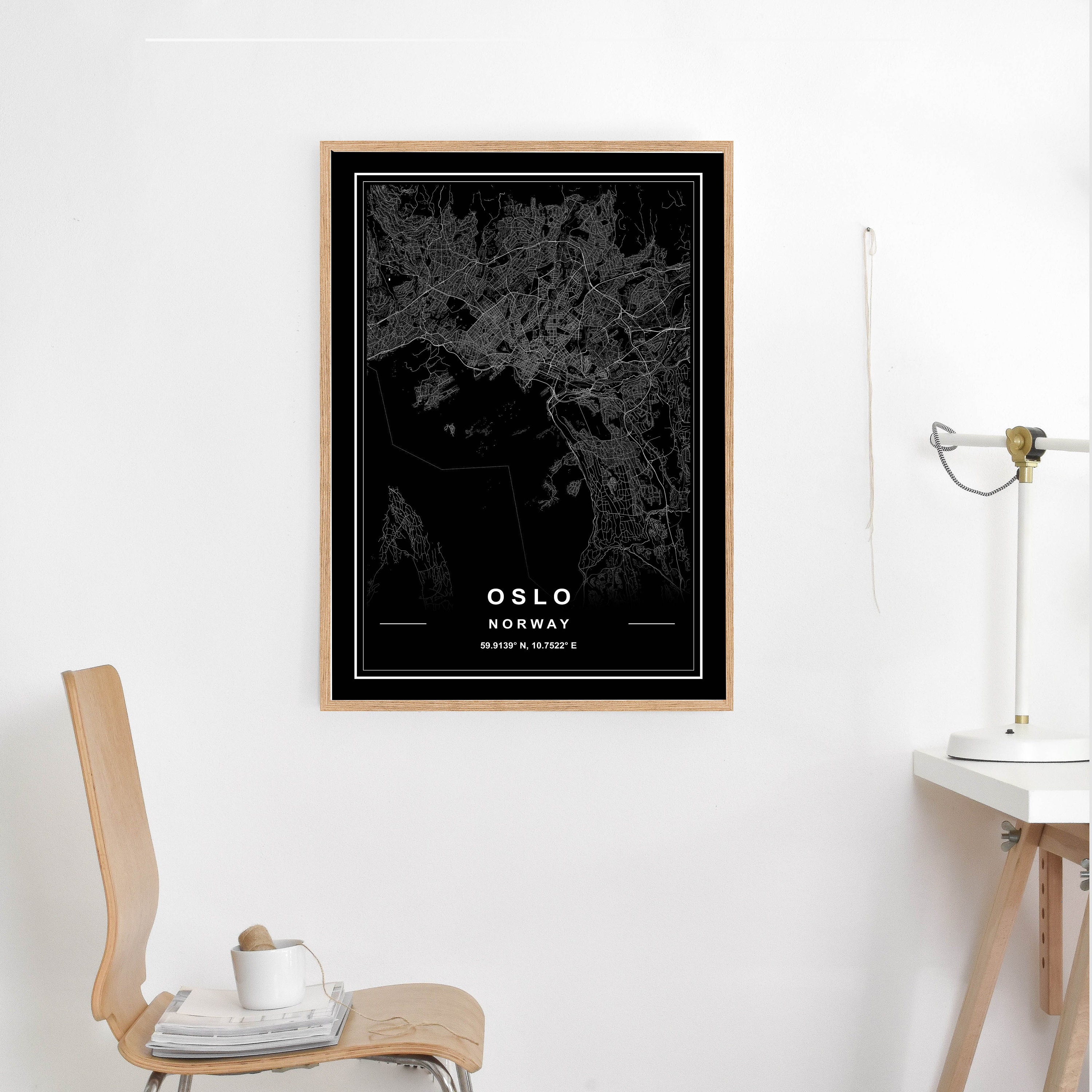 OSLO MAP PRINT High Res Map Map of Oslo Oslo City Map Oslo - Etsy