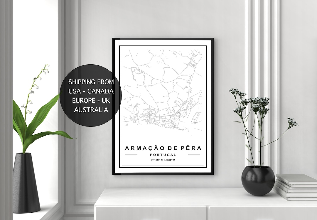 ARMAÇÃO DE PÊRA, High Res Map, Map of Armação De Pêra, Armação De Pêra ...